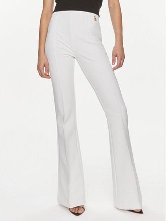 Elisabetta Franchi Stoffhose PA-026-41E2-V250 Wei&szlig; Regular Fit