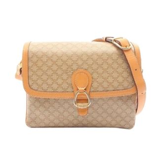 Celine Pre-owned Macadam Coated Canvas Shoulder Bag - Femme - Pre-owned - Beige - Taille: ONE Size
