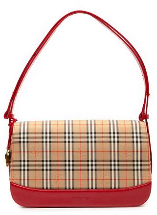 Burberry Hobo Bags - Haymarket Check Canvas Shoulder Bag - Gr. unisize - in Braun - f&uuml;r Damen