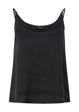 Comma Muskelshirt T-Shirt Top aus schimmerndem Jersey-Piqu&eacute;