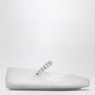 Jimmy Choo London The Jelly Ballerinas transparent mit Kristallen