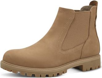 Tamaris Femme Bottines, Dame Bottines,Bottes,Demi-Bottes,Bottillon,Plat,Camel,36 EU