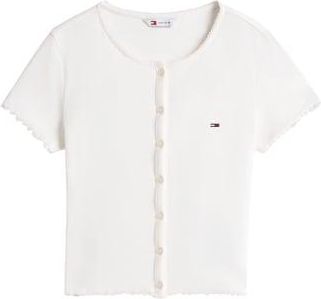 Tommy Hilfiger T-shirt c&ocirc;tel&eacute; en coton m&eacute;lang&eacute;