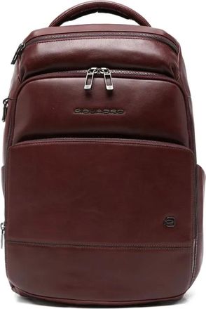 Piquadro sac à dos à fermeture zippée - Rouge