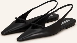 Victoria Beckham Slingballerinas schwarz
