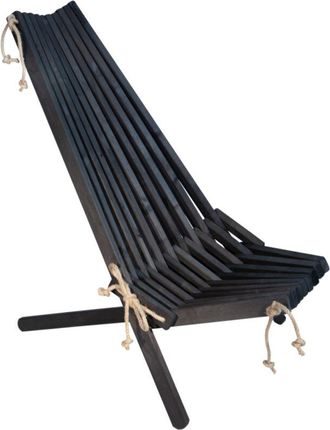 EcoFurn Chaise EcoChair en aulne huil&eacute; noir - EcoFurn
