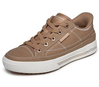 Skechers Arch Fit Arcade-See Ya There Baskets &agrave; Enfiler Mains Libres pour Femme, Camel, 39 EU