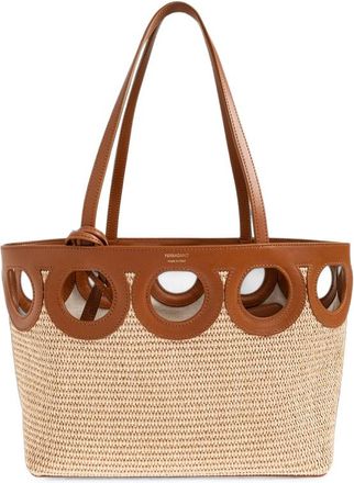 Ferragamo Open-top Cut-out Tote Bag