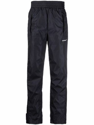 Off-white pantalon de jogging Diag &agrave; taille haute - Noir