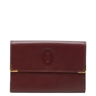 Cartier Pre-owned Must Wallet (tri-fold) - Femme - Pre-owned - Rouge - Taille: ONE Size