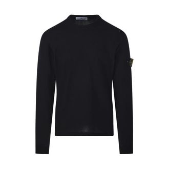 Stone Island Rundhals-Pullover - - Knitwear - Herren - Blau - 2XL