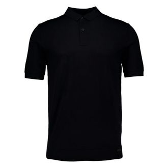 Genti Homme, Tops, Noir, Taille: M Polo 2 Buttons SS
