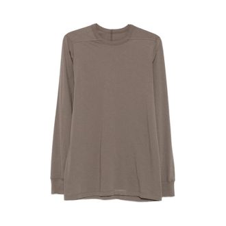 Rick Owens Level Langarmshirt - - Tops - Herren - Grau - M