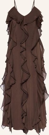 Mrs & Hugs Mrs & Hugs Kleid Mit Volants braun