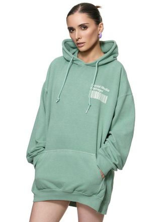 Worldclassca Hoodie Worldclassca Oversized MANAGER Print Hoodie Kapuzenpullover Sweatshirt Print - SOCIAL MEDIA MANAGER - ENERGY 100%