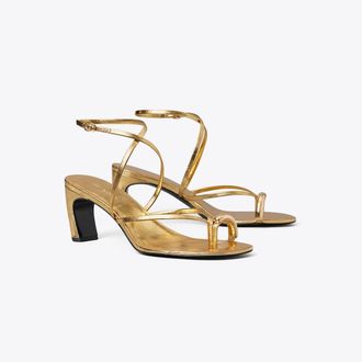 Tory Burch Damen Riemchensandalette mit Piercingdetail