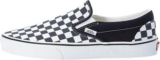 Vans Homme, Chaussures, Noir, Taille: 44 1/2 EU Classic Slip-On Checkerboard Shoe
