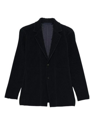 Homme Pliss&eacute; Issey Miyake blazer &agrave; design pliss&eacute; - Bleu