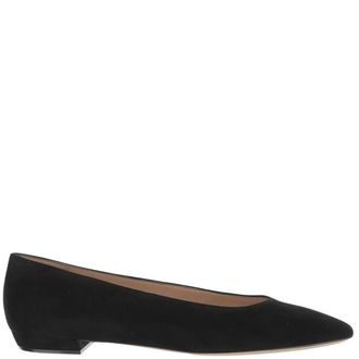 Gianvito Rossi Black Suede Ballerina Flats - Gr. 36,5 (EU) - in Schwarz