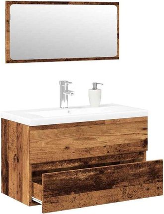 vidaXL vidaXL Ensemble de meubles salle de bain bois dingénierie