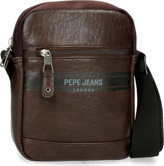 Pepe Jeans London Horley Gep&auml;ck- Umh&auml;ngetasche f&uuml;r Herren, braun, Talla &uacute;nica, Umh&auml;ngetasche