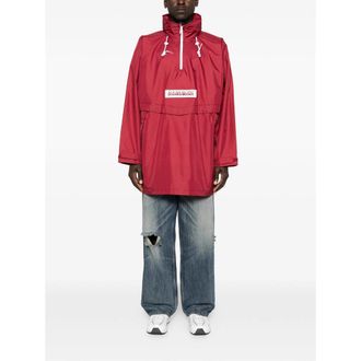 Napapijri Half-Zip Windbreaker Jacket - Red