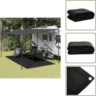 vidaXL Zeltteppich 250x450 cm Schwarz - Campingausr&uuml;stung - Zeltausr&uuml;stung - Gartenm&ouml;bel - Gartenaccessoires - Terrassen&uuml;berdachung