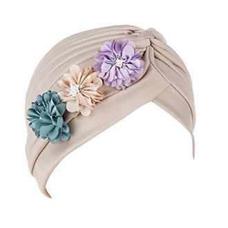 Generic Chapeau turban musulman pour femme, kaki, Taille unique