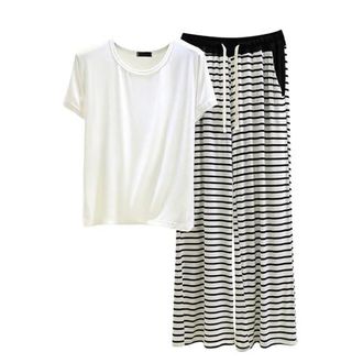 Generic Surv&ecirc;tements pour femme confortables et d&eacute;contract&eacute;s au quotidien - Pantalon de couleur unie - Ensemble printemps et automne - Costumes de loisirs pou