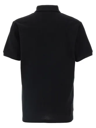 Alexander McQueen Logo-Embroidered Piqu&eacute; Cotton Polo Shirt - Black