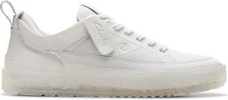 Clarks Somerset Lace Nubuck Trainer pour homme, Blanc cass&eacute;., 43 EU