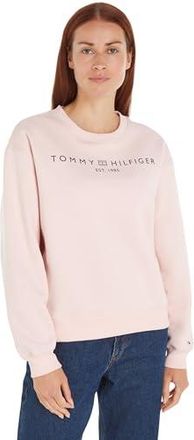 Tommy Hilfiger Sweat Femme sans Capuche, Rose (Delicate Pink), XXS