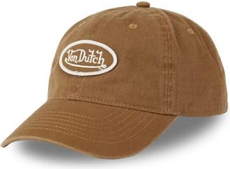 Von Dutch Casquette Homme & Femme, Casquette Dad Cap Ajustable avec Strapback, Marron Taille TU