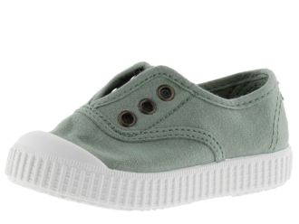 Victoria Plimsoll 1915 GEFÄRBTES Canvas DREC & Gummiband Jade 31