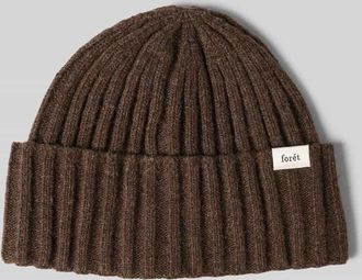 For&eacute;t M&uuml;tze aus Lammwolle mit Label-Patch