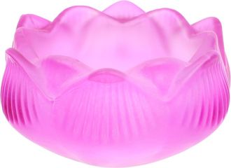 BESPORTBLE 2 St&uuml;ck Lotusglas Kerzenhalter Bunte Glasdekoration f&uuml;r Weihrauchrituale und Buddhistische Zeremonien Stilvoller Teelichthalter f&uuml;r Zuhause Tempel und