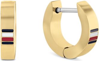 Tommy Hilfiger Jewelry Huggies Ohrringe f&uuml;r Herren in Gelbgold - 2790586