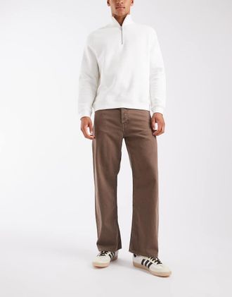 Jack & Jones Ted - Jean droit - Marron teint&eacute;