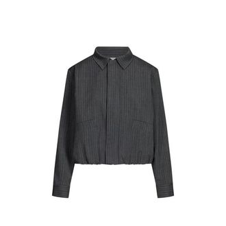 Saison 1865 Veste courte Badri en laine m&eacute;lang&eacute;e