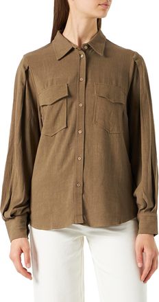 Vero Moda Womens YASVIGGI LS Shirt NOOS Blouse, Grau, XL