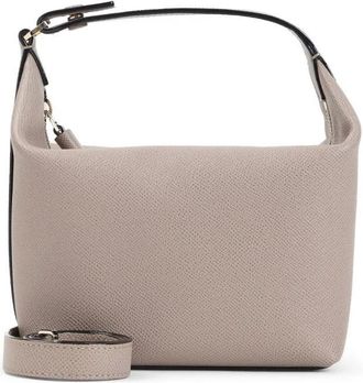 Valextra Hobo Bags - Structured Calf Leather Shoulder Bag - Gr. unisize - in Beige - für Damen