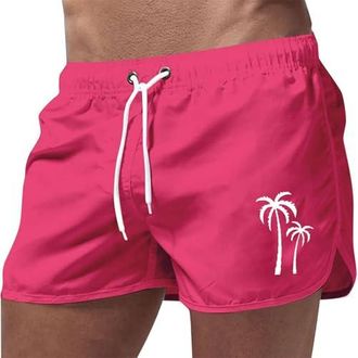 Generic Short de bain pour homme - Short de plage d&eacute;t&eacute; - S&eacute;chage rapide - Short de bain pour homme, rose vif, 3XL