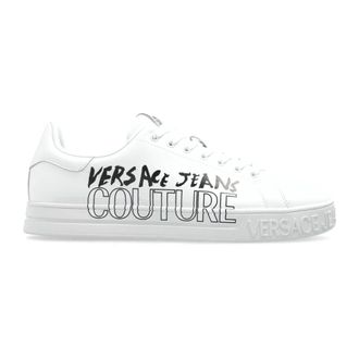 Versace Jeans Couture Sneakers mit Logo-Print - - Shoes - Herren - Wei&szlig; - 43 EU