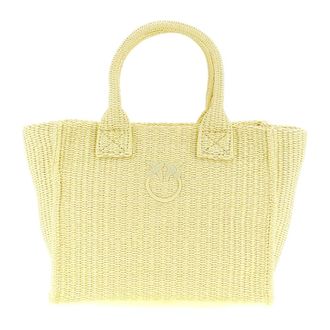 Pinko Pinko, Femme, Sacs, Jaune, Taille: ONE Size Beach Mini Sac Shopping
