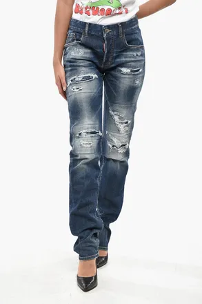 Dsquared2 24/7 Stretch Denim Vintage-Effect Jeans 17cm Dsquared2