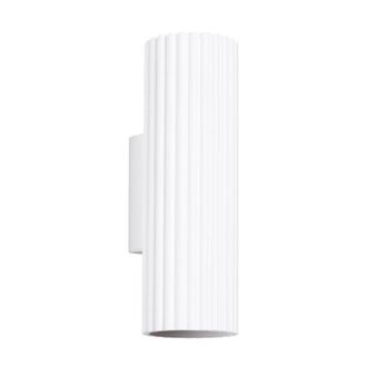 Sollux Lighting Applique Murale - Lampe Murale Int&eacute;rieure - en Aluminium - 1 Abat-jour - 6,5 x 8,5 x 20 cm - Karbon Blanc