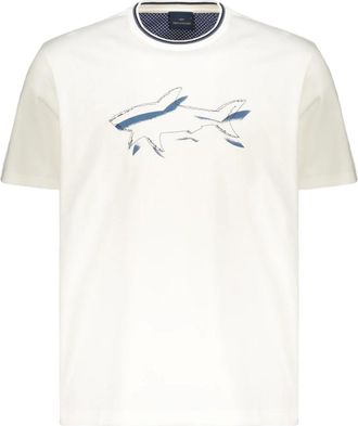 Paul & Shark Homme, Tops, Blanc, Taille: L T-Chemises