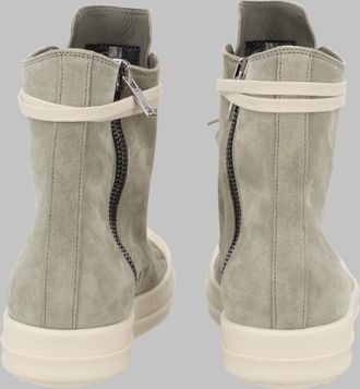 Rick Owens Leather Sneakers - Gray