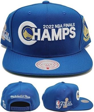 Mitchell & Ness Golden State Warriors New Winners Circle 7X NBA Champions Blue Gold Snapback Era Casquette