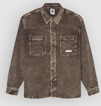 Element Relax Printed Cord Hemd stone gray